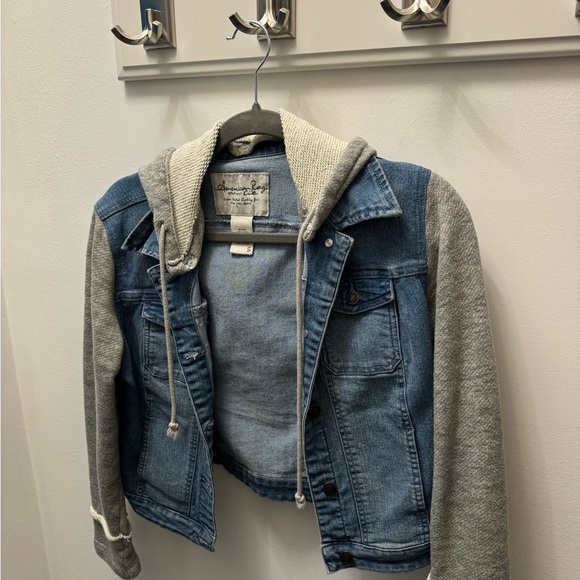 American Rag | Jackets & Coats | Cute Denim Jacket With Sweatshirt ...